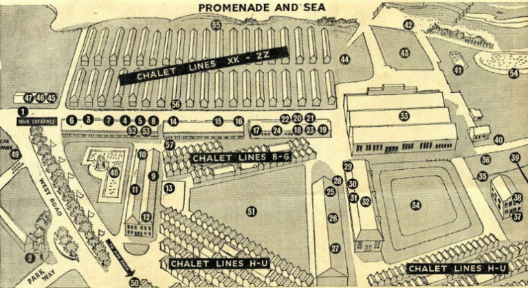 Clacton Pool Butlins Holiday Camp 1938 - Nurtured stars of today.