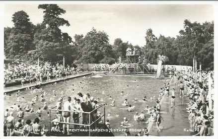 Trentham Gardens Lido - once a Watery Oasis in the Park